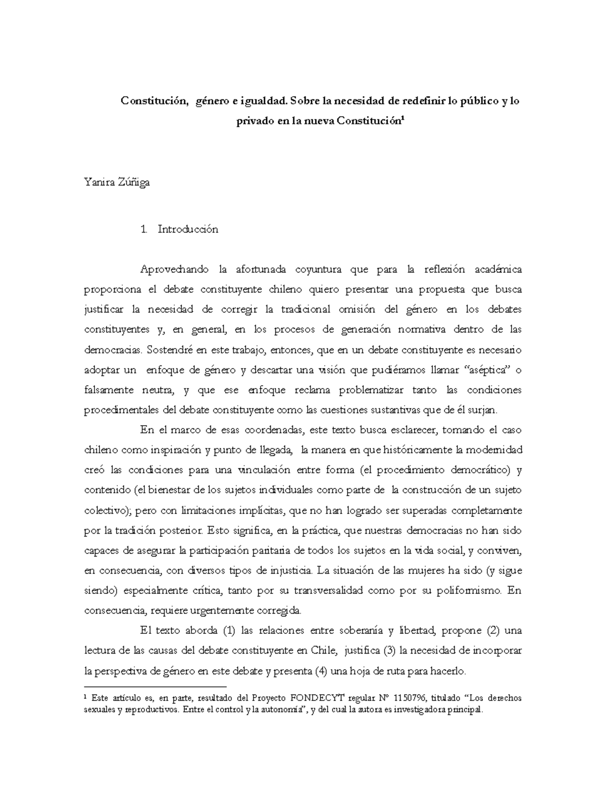 Zúñiga constitución y género - Constitución, género e igualdad. Sobre ...