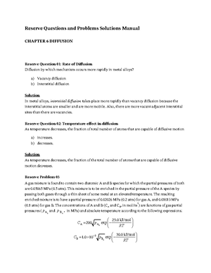 07 - Me201 - Reserve Questions and Problems Solutions Manual CHAPTER 7 MECHANICAL PROPERTIES ...