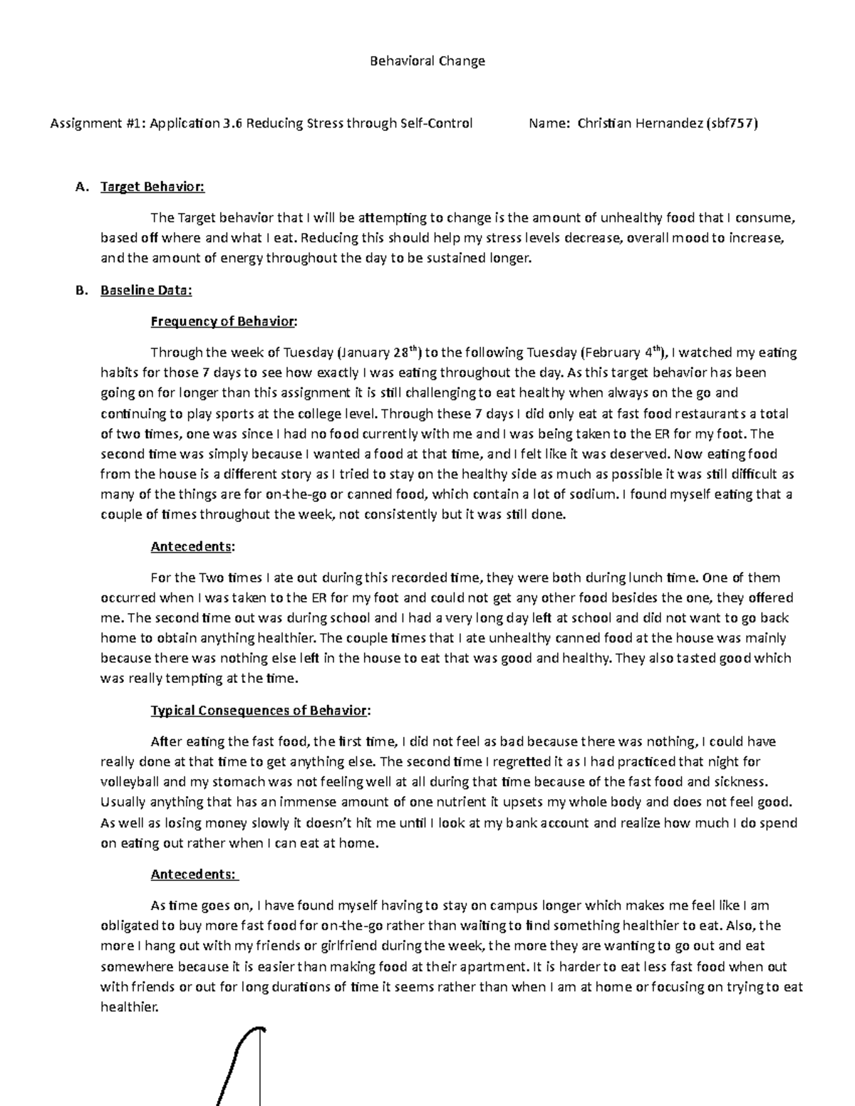 HTH 3553 Assignment 1 - Behavioral Change Assignment #1: Application 3 ...