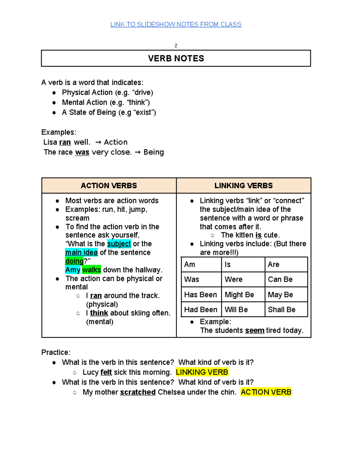 Verb Notes - ngfkijtdjlnlkewrqdwmnmfh;sdkjfvh.kadjcfmnabsvcm.dbsa ...