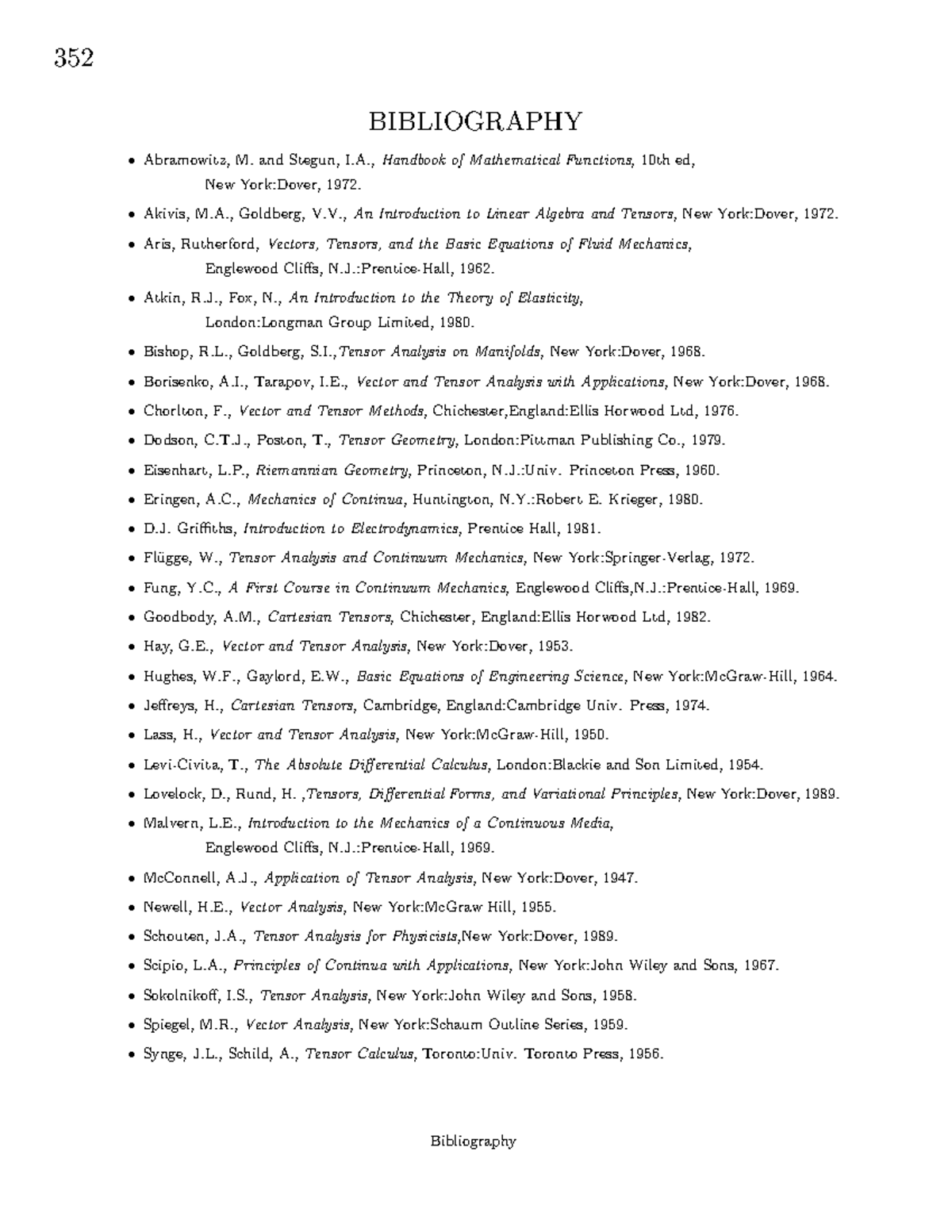 Formulaes - BIBLIOGRAPHY Abramowitz, M. and Stegun, I.,Handbook of ...