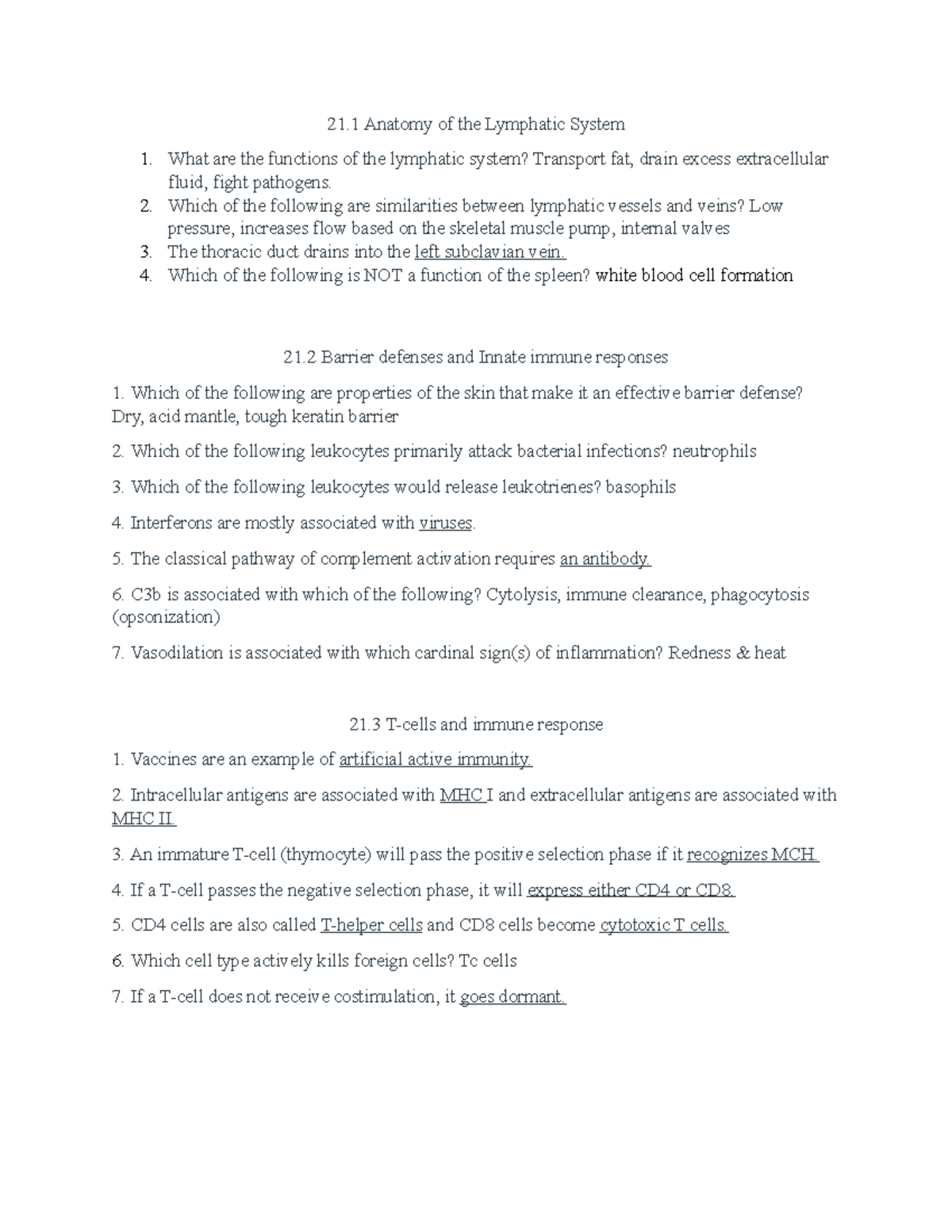 AP2 Lecture Exam 2 Study guide Revised (Auto Recovered) - 21 Anatomy of ...