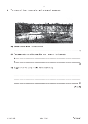Chapter 2 Energy AND Environment Classifies Past Papers Igcse ...