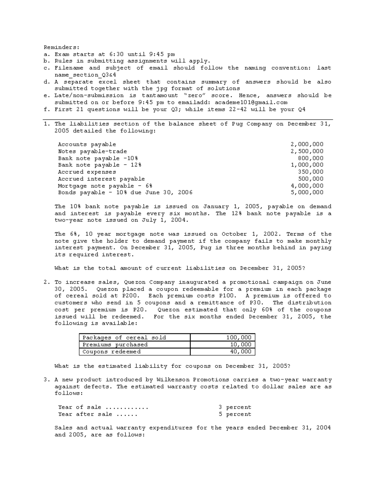 Pdfcoffee - Accounting practice materials problem solving - Reminders ...