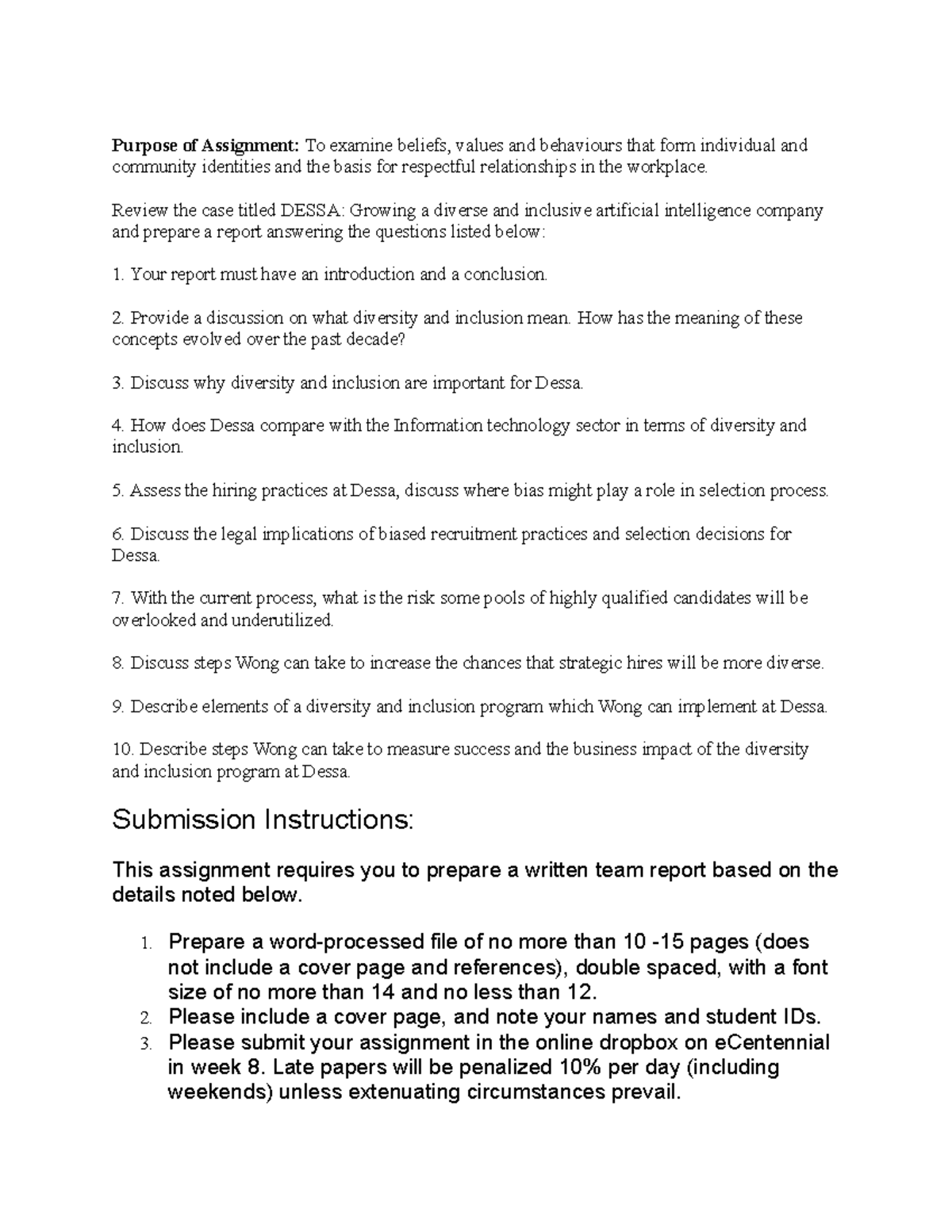 GCE Assignment Guideline - Purpose of Assignment: To examine beliefs ...