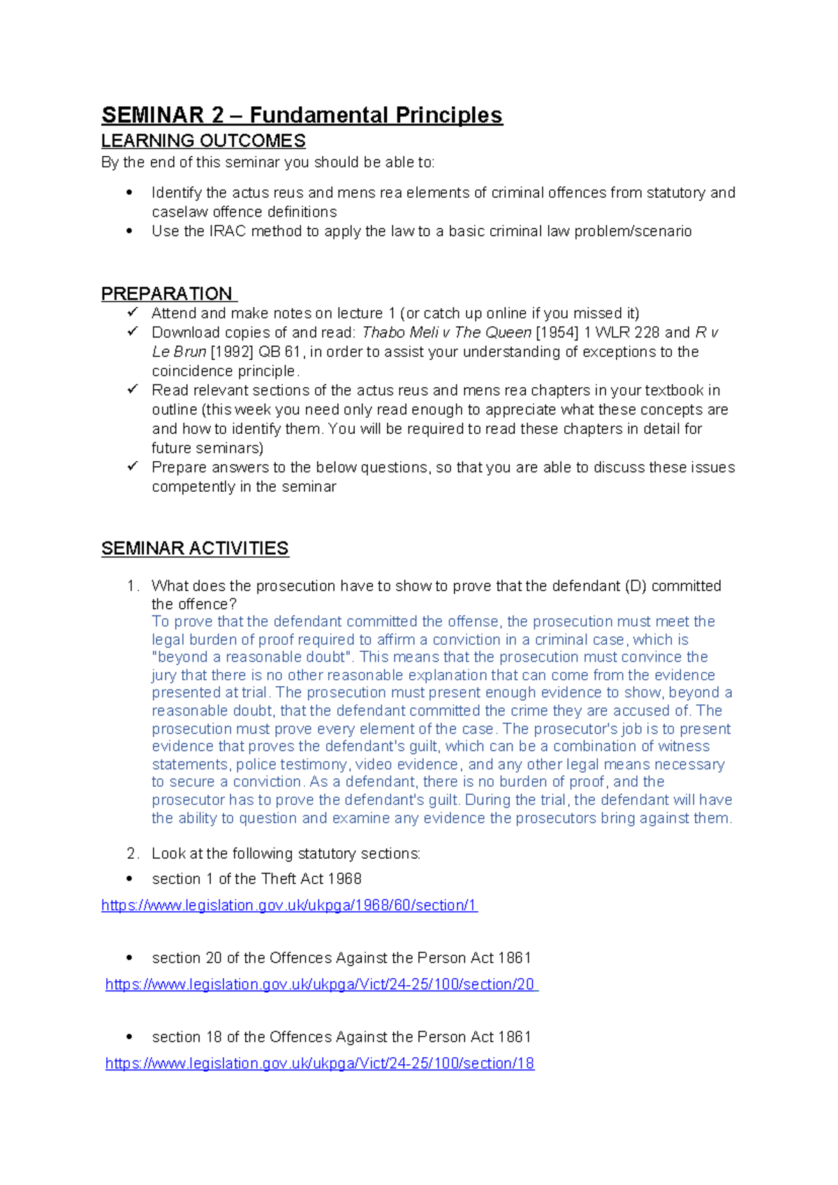 Seminar 2 - notes - SEMINAR 2 – Fundamental Principles LEARNING ...