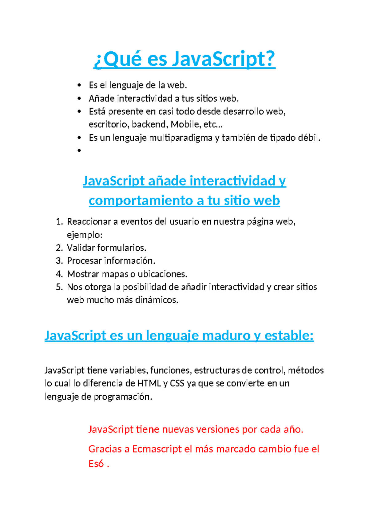 Que-es-javascript - ¿Qué es JavaScript? Es el lenguaje de la web. Añade ...