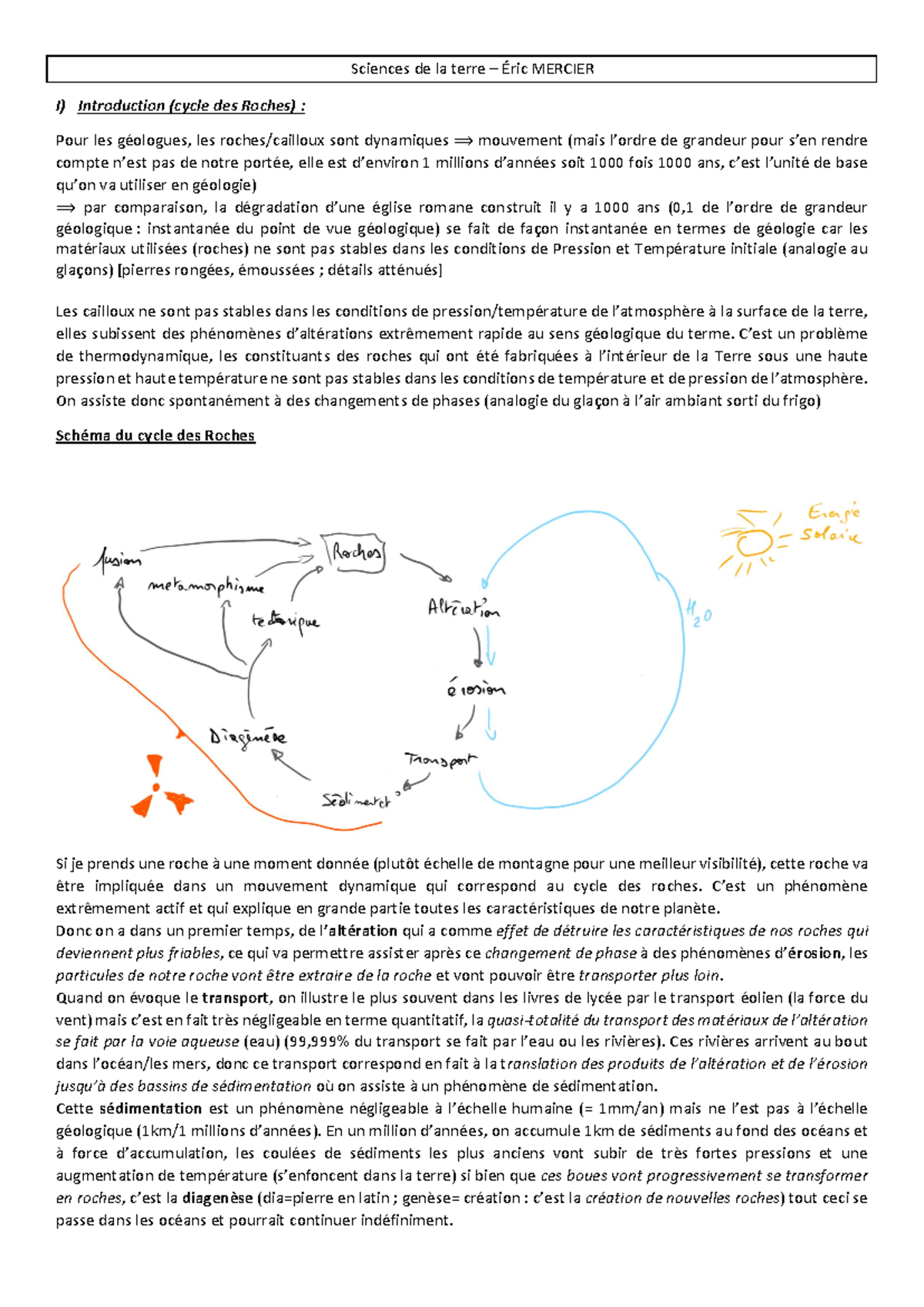 Mercier Science de la Terre - Sciences de la terre – Éric MERCIER I ...