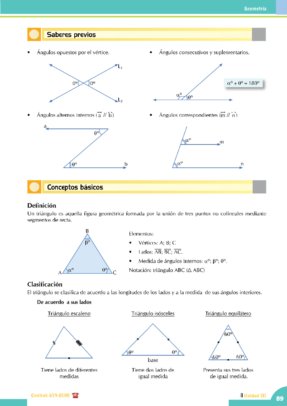triangulos formulas - Matematicas - Studocu