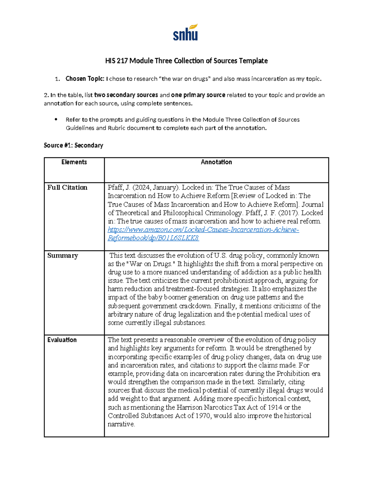 Module 3 history 217 short paper - HIS 217 Module Three Collection of ...
