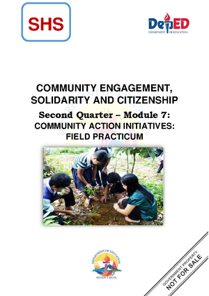 Q2 CESC Module 3 - lecture - i COMMUNITY ENGAGEMENT, SOLIDARITY AND CITIZENSHIP Second Quarter ...