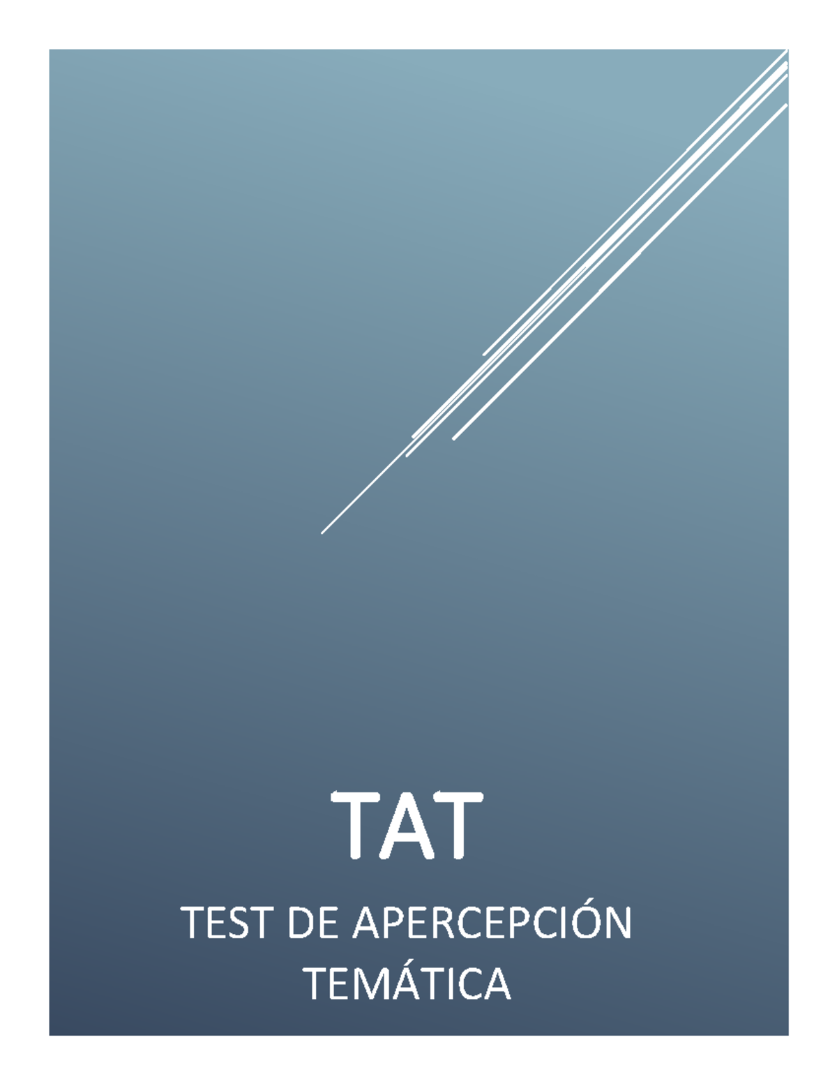 TAT Informe Completo E.M 07 NOV 22 - TAT TEST DE APERCEPCIÓN TEMÁTICA ...