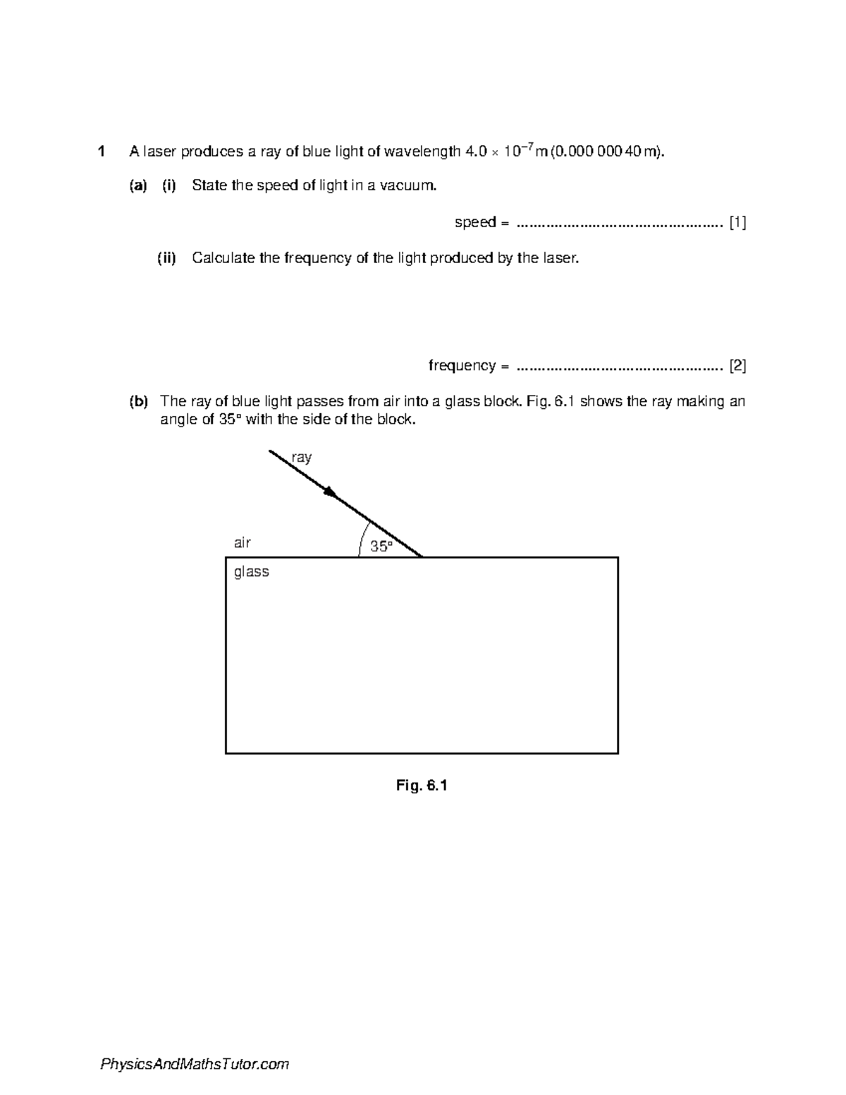 Light 9 QP - physics revision for homework and test and practice exams ...