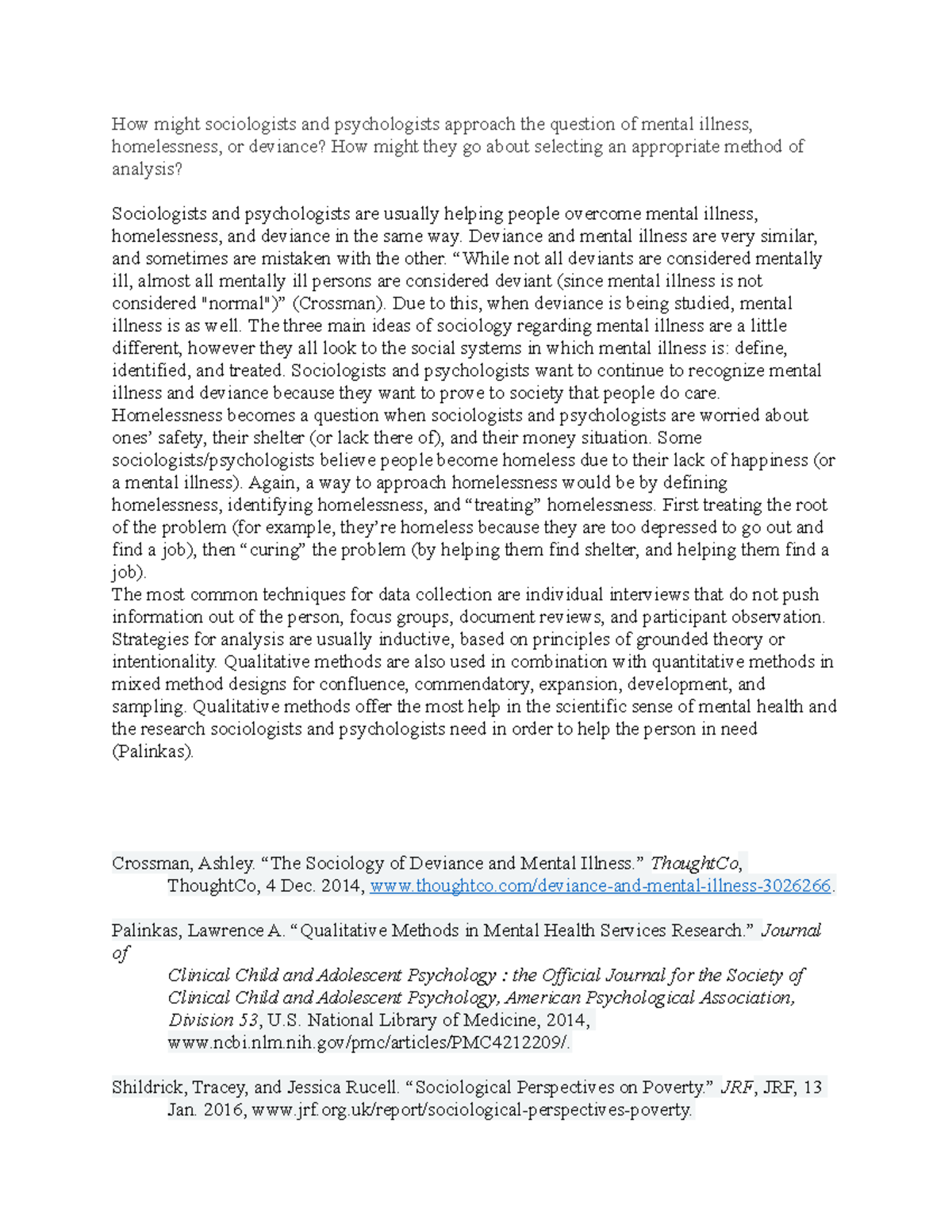 Article 1 Sociological Analysis - How might sociologists and ...