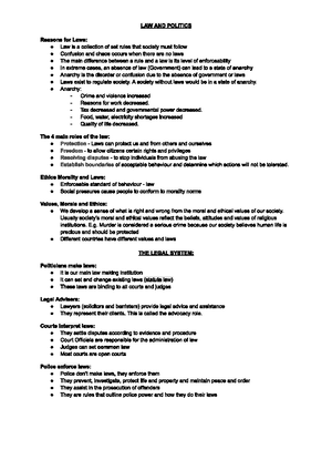 Term 2 - commerce notes '23 - Political Involvement 4/5/ 2023 ...