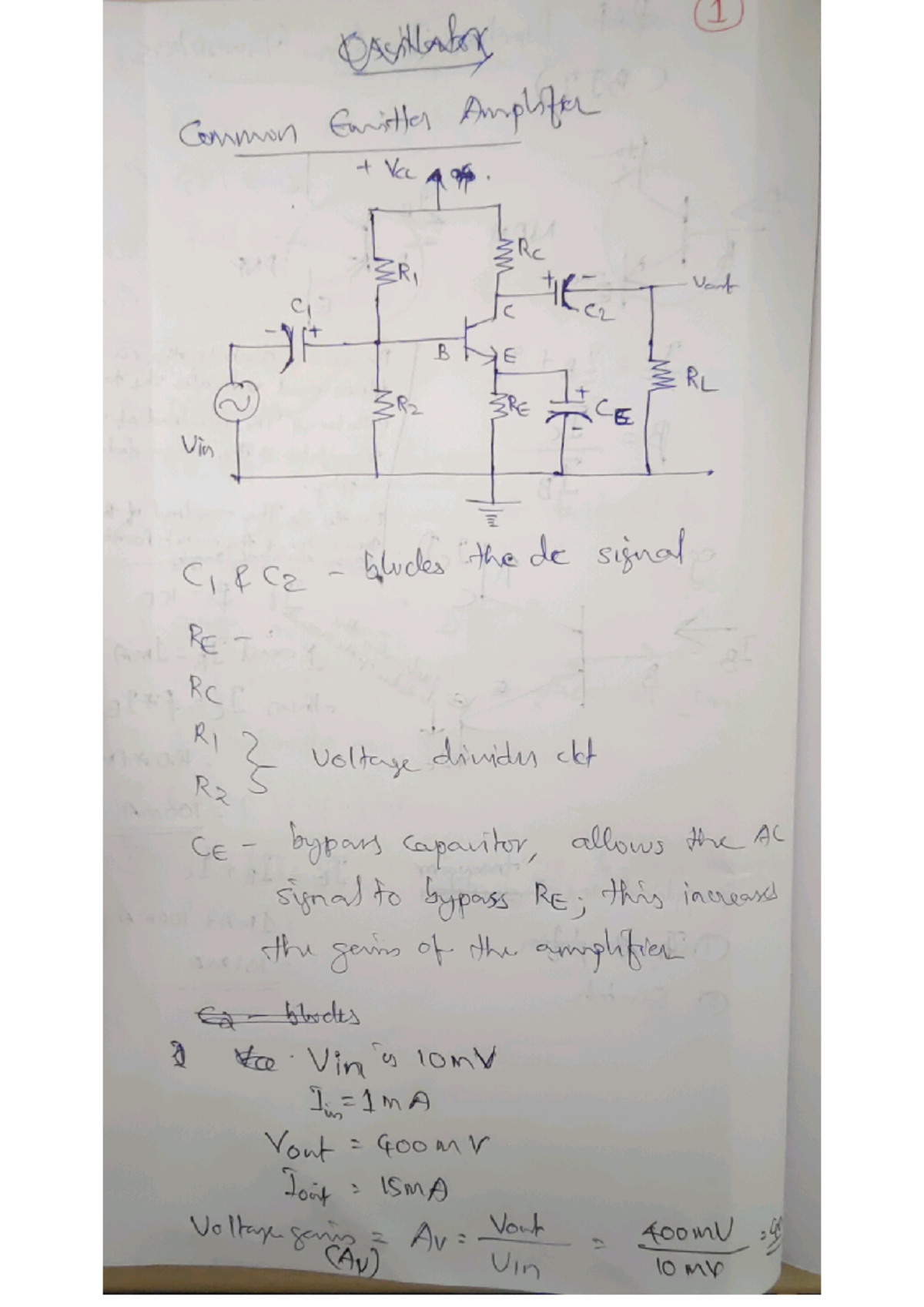 RC Coupled Amplifier notes - analog and digital electronics - Studocu