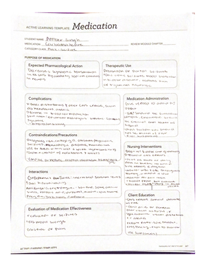 Losartan ATI TEMPLATE - ACTIVE LEARNING TEMPLATES THERAPEUTIC PROCEDURE ...
