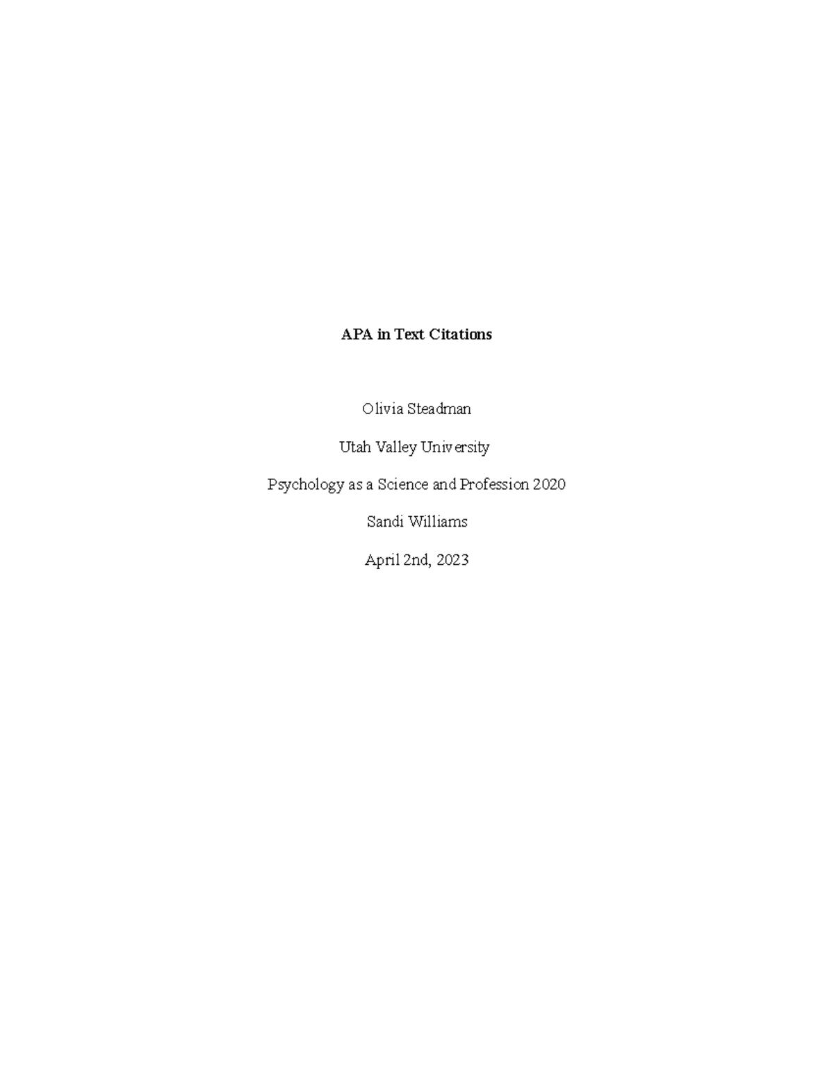 APA In Text Citations APA In Text Citations Olivia Steadman Utah apa-in-text-citations-apa-in-text-citations-olivia-steadman-utah