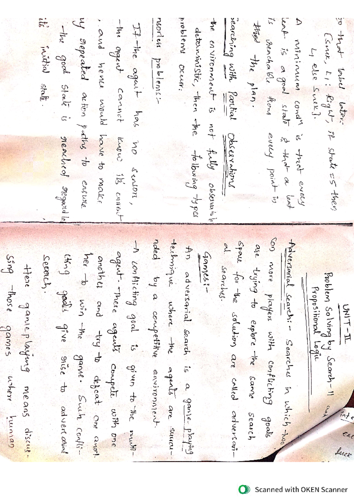 2nd unit AI - Computer Science - Studocu