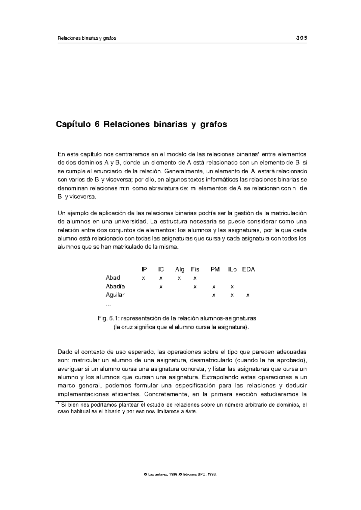 Programación - Estructuras de Datos 6 - Capítulo 6 Relaciones binarias ...