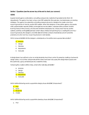 D291 Task 2 - Task 2 - D291 TASK 2: CONDUCTING A NEEDS ANALYSIS ...