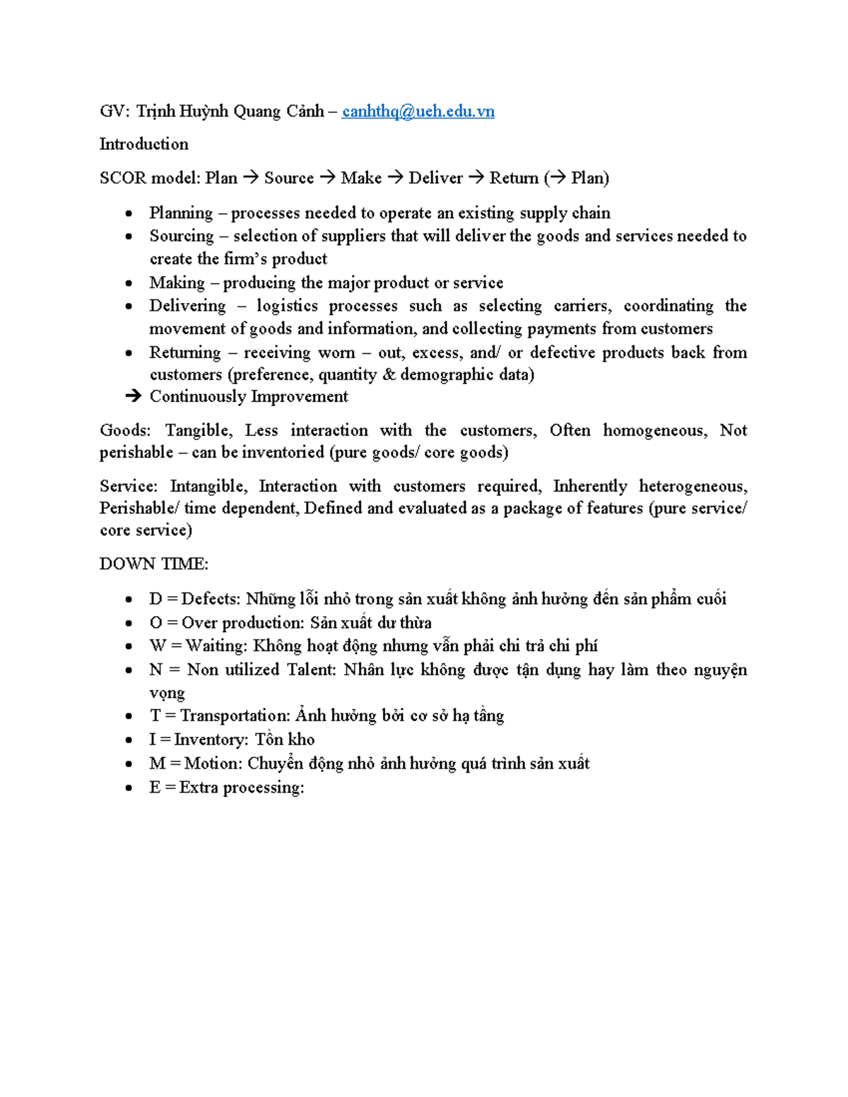 708230126-OSCM - OSCM - GV: Trịnh Huỳnh Quang Cảnh – canhthq@ueh.edu ...