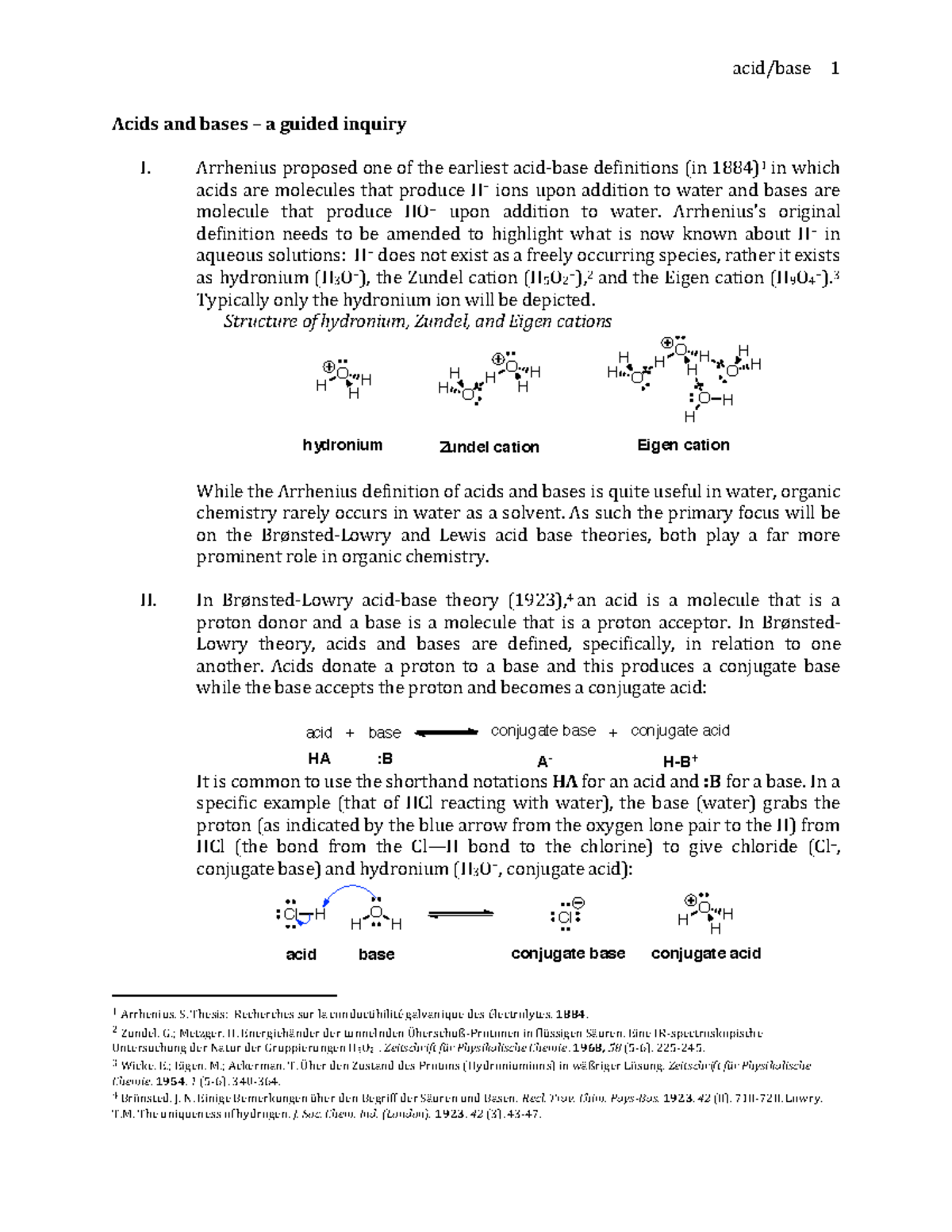 Acidsand Bases-2 - Lecture notes 1 - Acids and bases – a guided inquiry ...