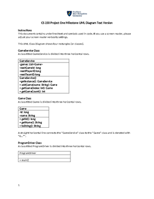 CS 230 Project 1 and 2 -Soft. Design template - Kislev Paguada 5/30/ CS- Journal Assignment ...