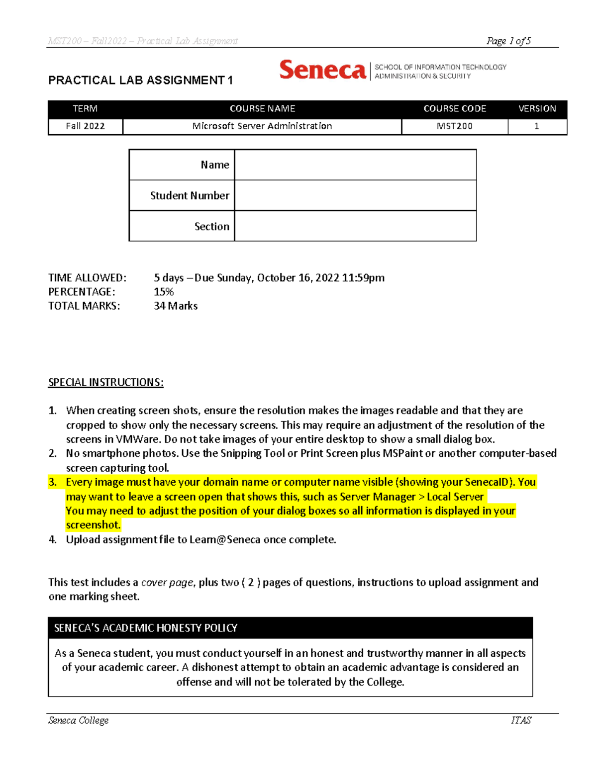 Practical Lab1 Fall2022 - ####### PRACTICAL LAB ASSIGNMENT 1 TERM COURSE NAME COURSE CODE ...
