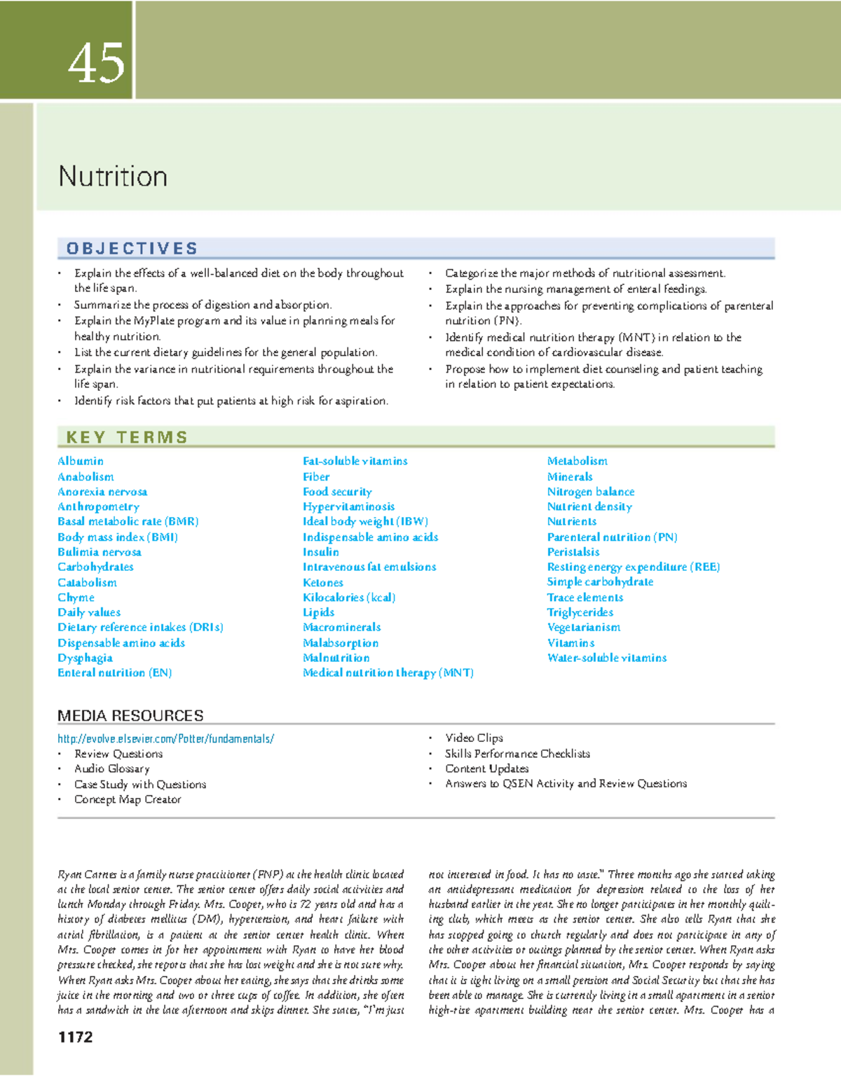Nutrion, ngt - .hgkh - 1172 Nutrition 45 Ryan Carnes is a family nurse ...