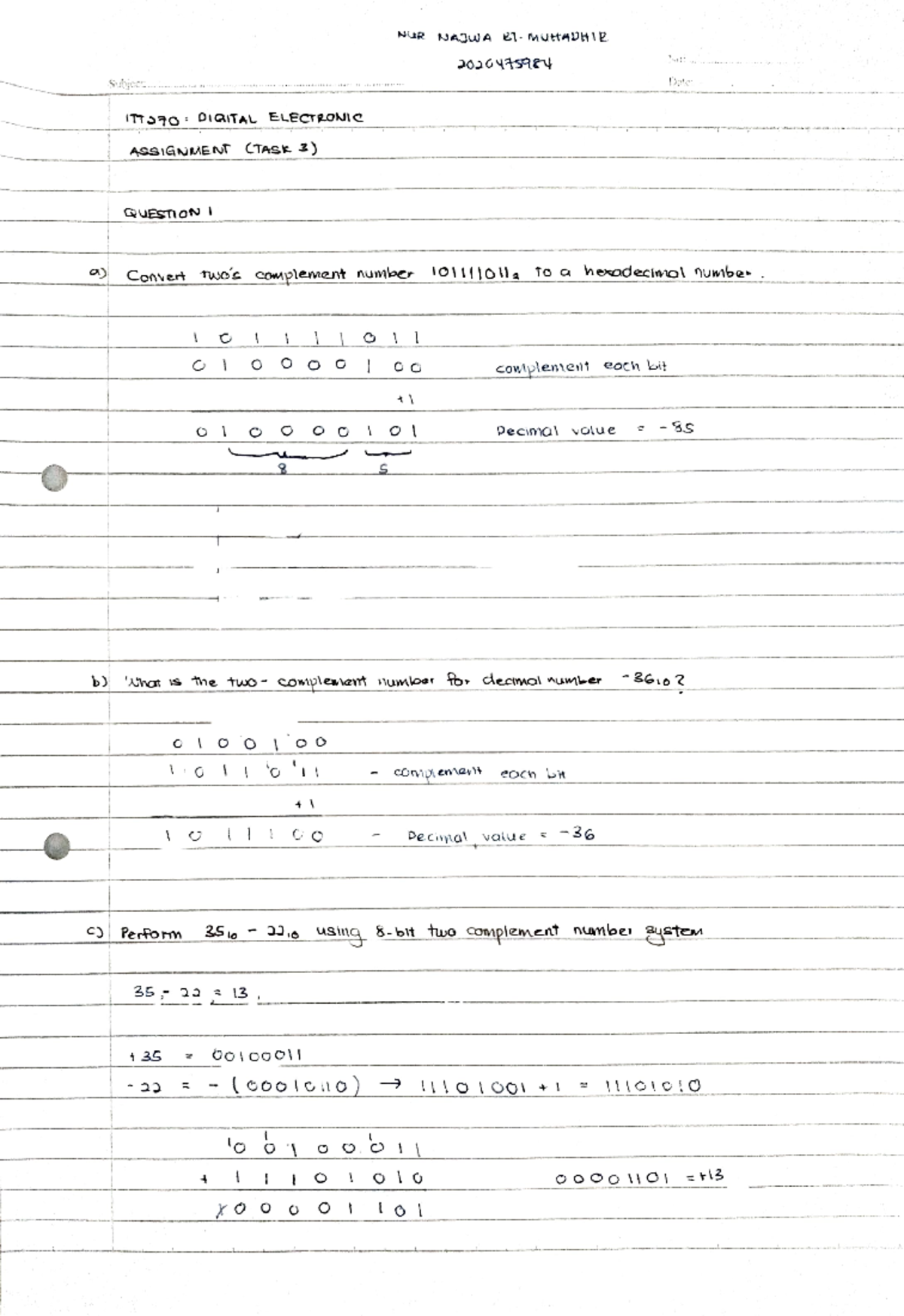 ITT270- SAMPLE TASK3 - uR NAJWA E1 MuttADHe 300tsaEY ...