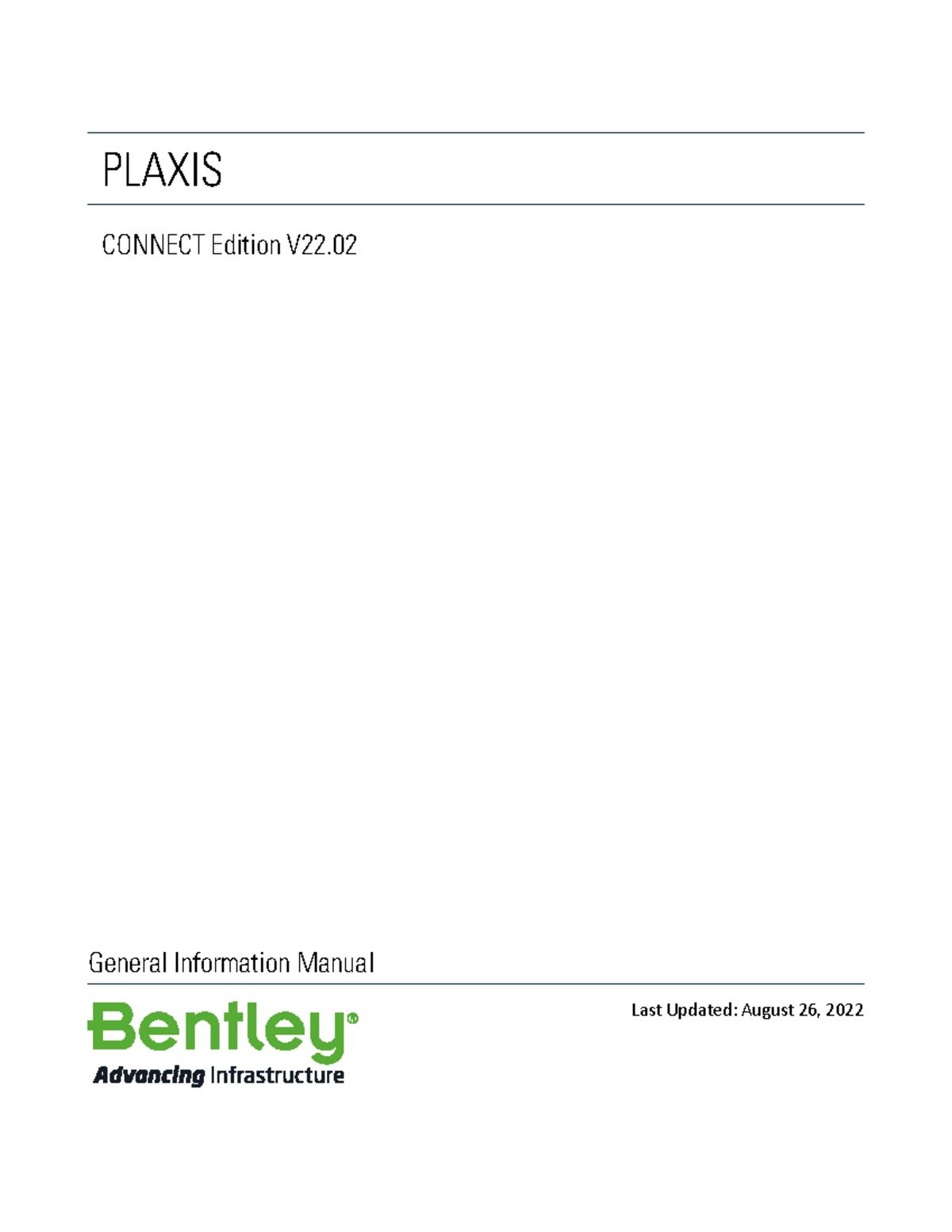 2D 0 Gen Info - General - PLAXIS CONNECT Edition V22. General ...