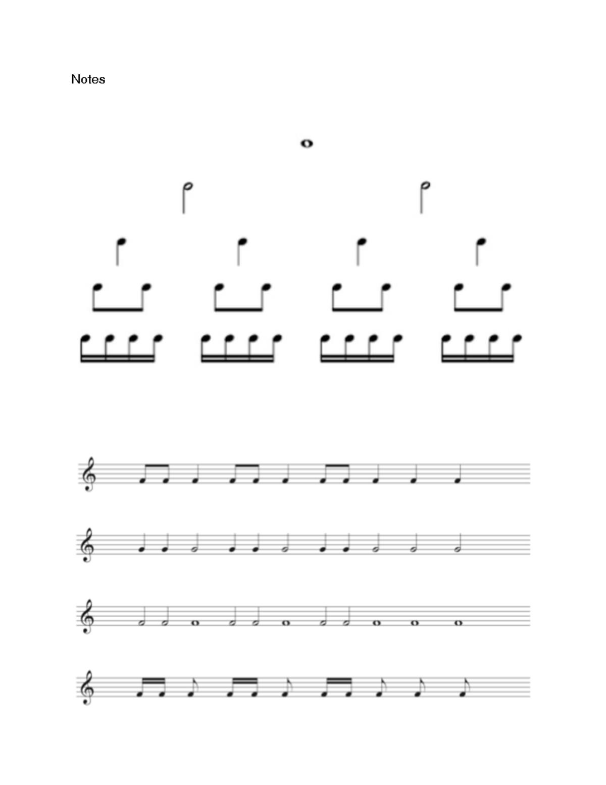 Music 101 Lecture 6 - Note Values - 2:1 Ratio - Notes Clapping and Coun ...