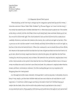 Typoshortpaper - typographic paper - The celebrity I have selected is ...