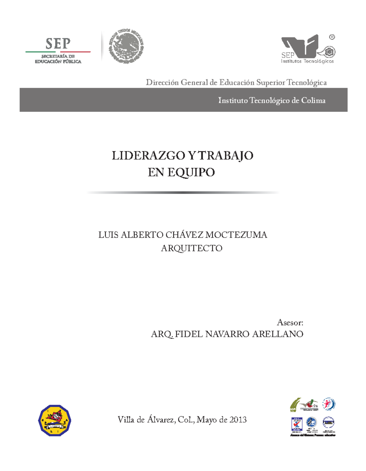 Monografia - liderazgo - ESTUDIAR PARA PREVER Y PREVER PARA ACTUAR ...