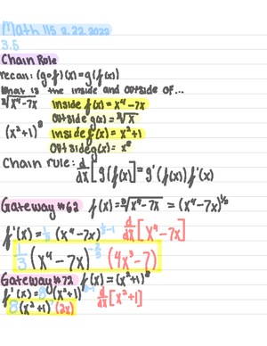 MATH 115 Gateway problems - Math 115 – Gateway Exam Sample Problems f ...