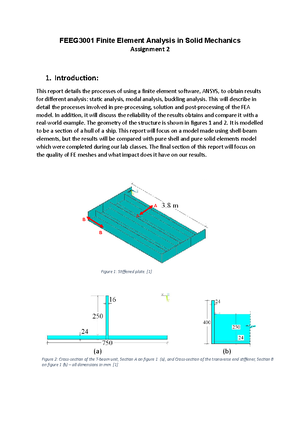 FEA practice questions with answers - FEEG3001 - Studocu