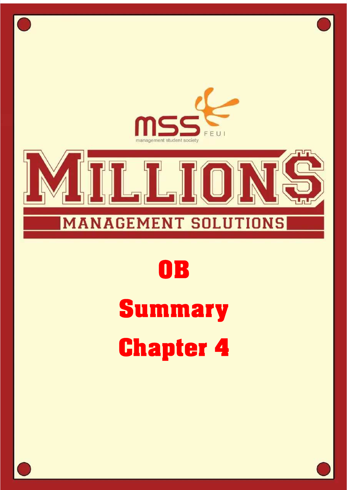 Pdf-rangkuman-ob-chapter-4-by-mss-feui compress - OBOB SummarySummary Chapter 4Chapter 4 OBOB ...