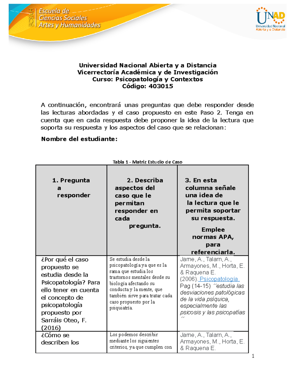 Anexo 1- Matriz Estudio de Caso- Paso 2 - 1 Universidad Nacional ...