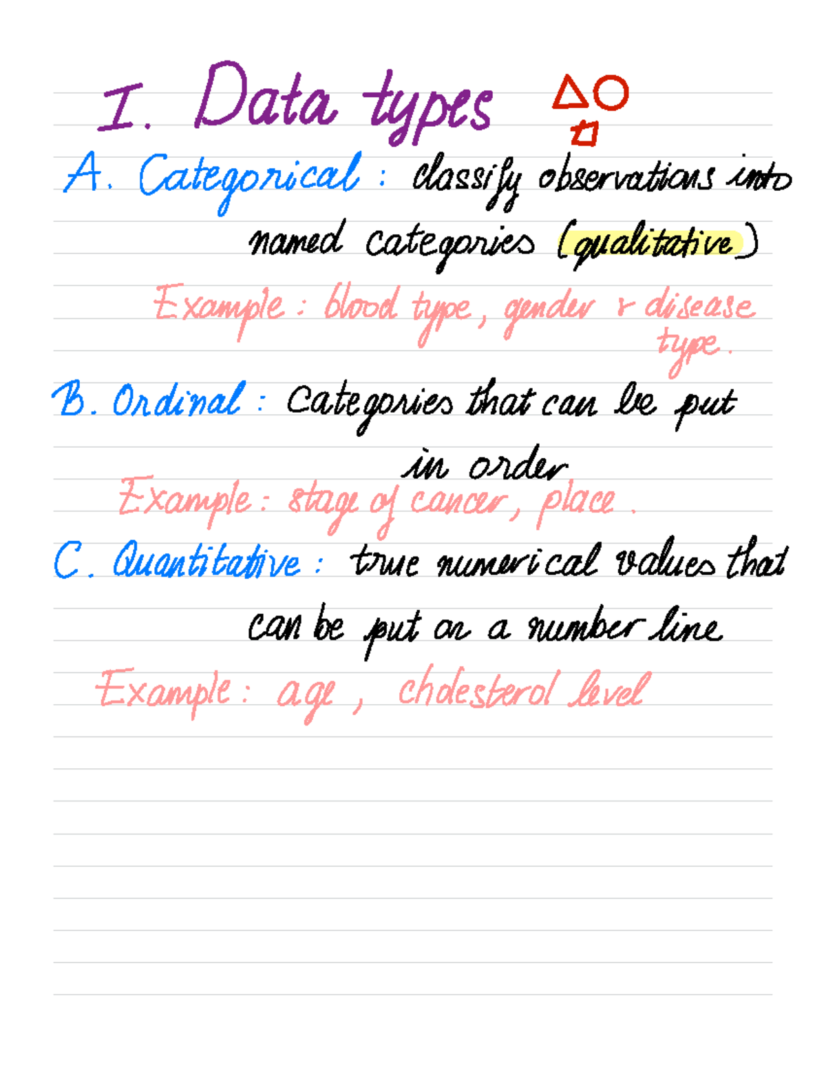 Biostatistics - This is the note which summarize the important concepts ...
