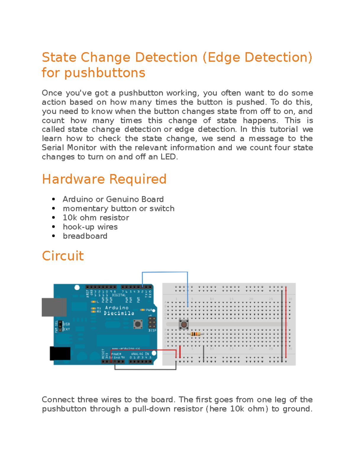 9c State Change Detection for pushbuttons - State Change Detection (Edge Detection) for ...