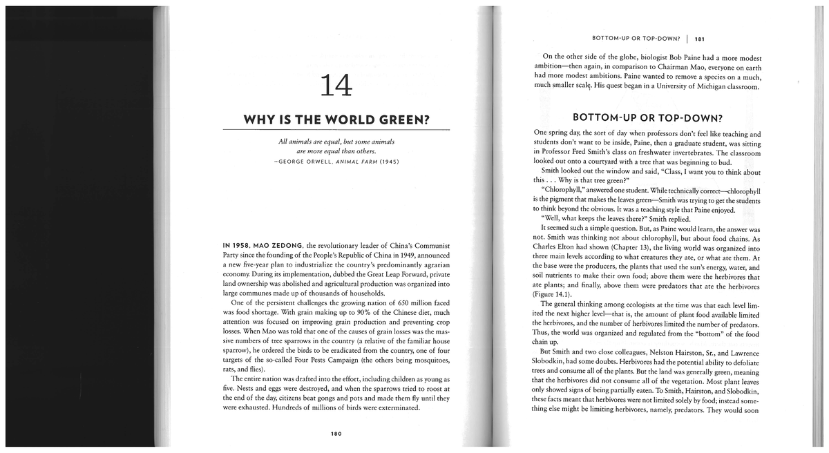 Why is the world green - Homework assignment - BIOL 1305 - Studocu