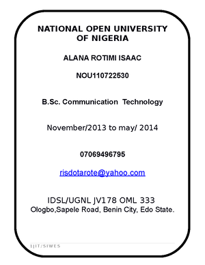 CIT215 - Computer Science Course - CIT 215: INTRODUCTION TO PROGRAMMING LANGUAGE Africa Centre ...