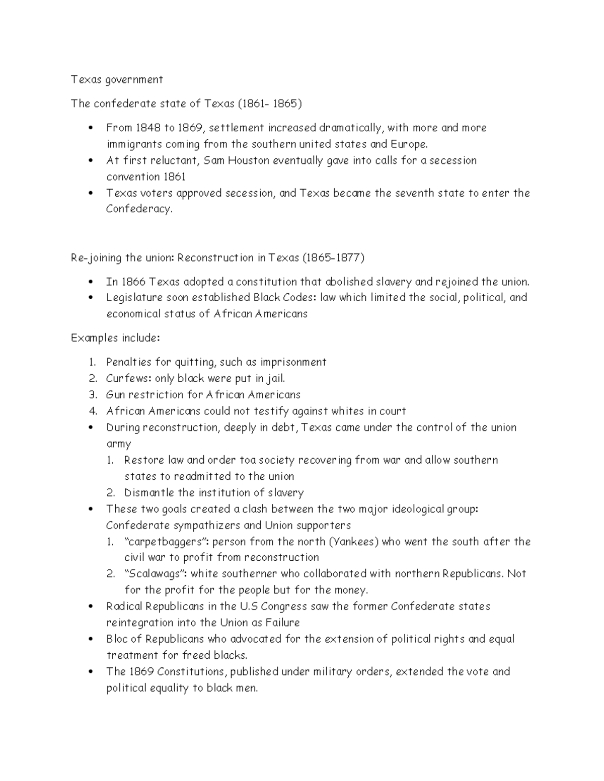 Texas government - Texas government The confederate state of Texas ...