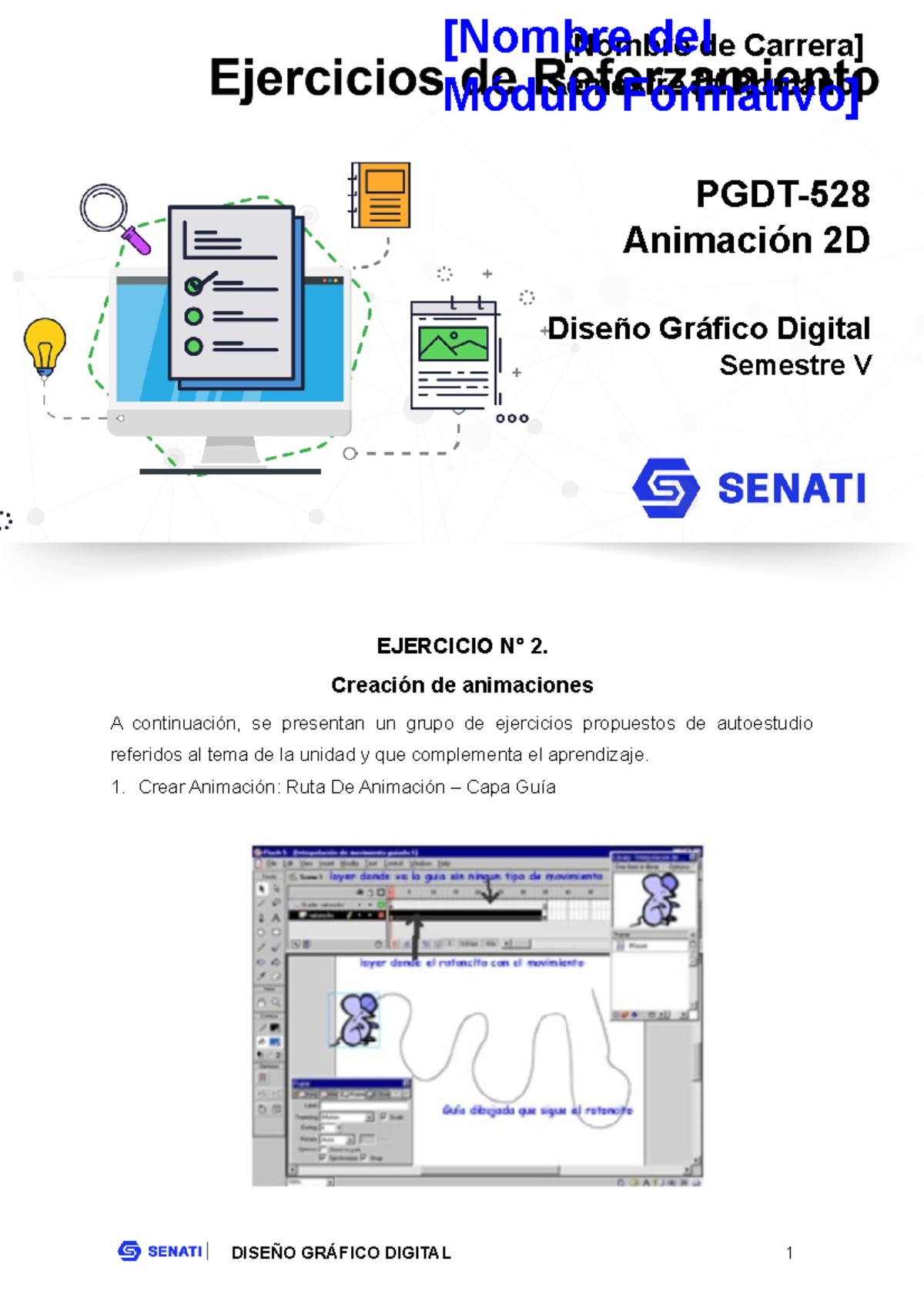 PGDT-528 Ejercicio T002 - EJERCICIO N° 2. Creación de animaciones A ...