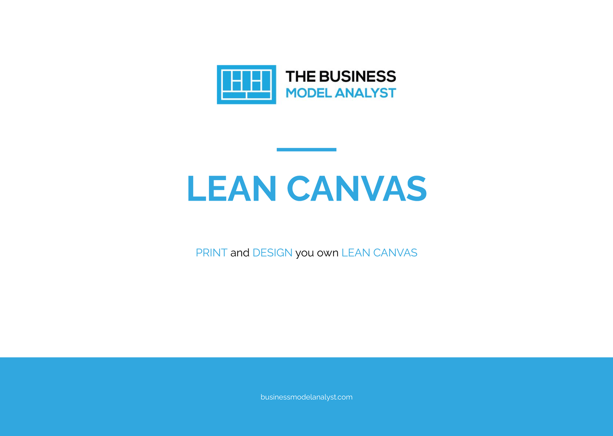 Lean Canvas Template Updated wu6imu - businessmodelanalyst LEAN CANVAS ...