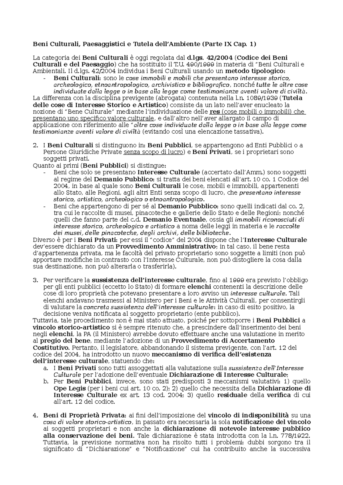 Beni Culturali, Paesaggistici e Tutela dell’Ambiente - Scoca - Beni ...