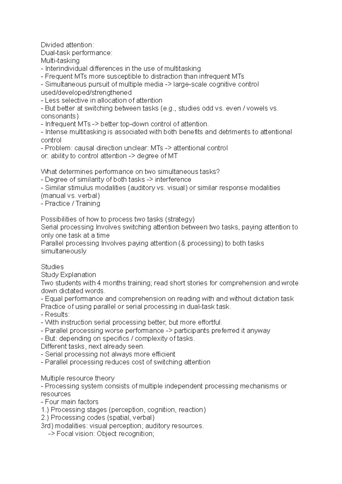 Divided attention - Introduction To Psychology - Divided attention ...