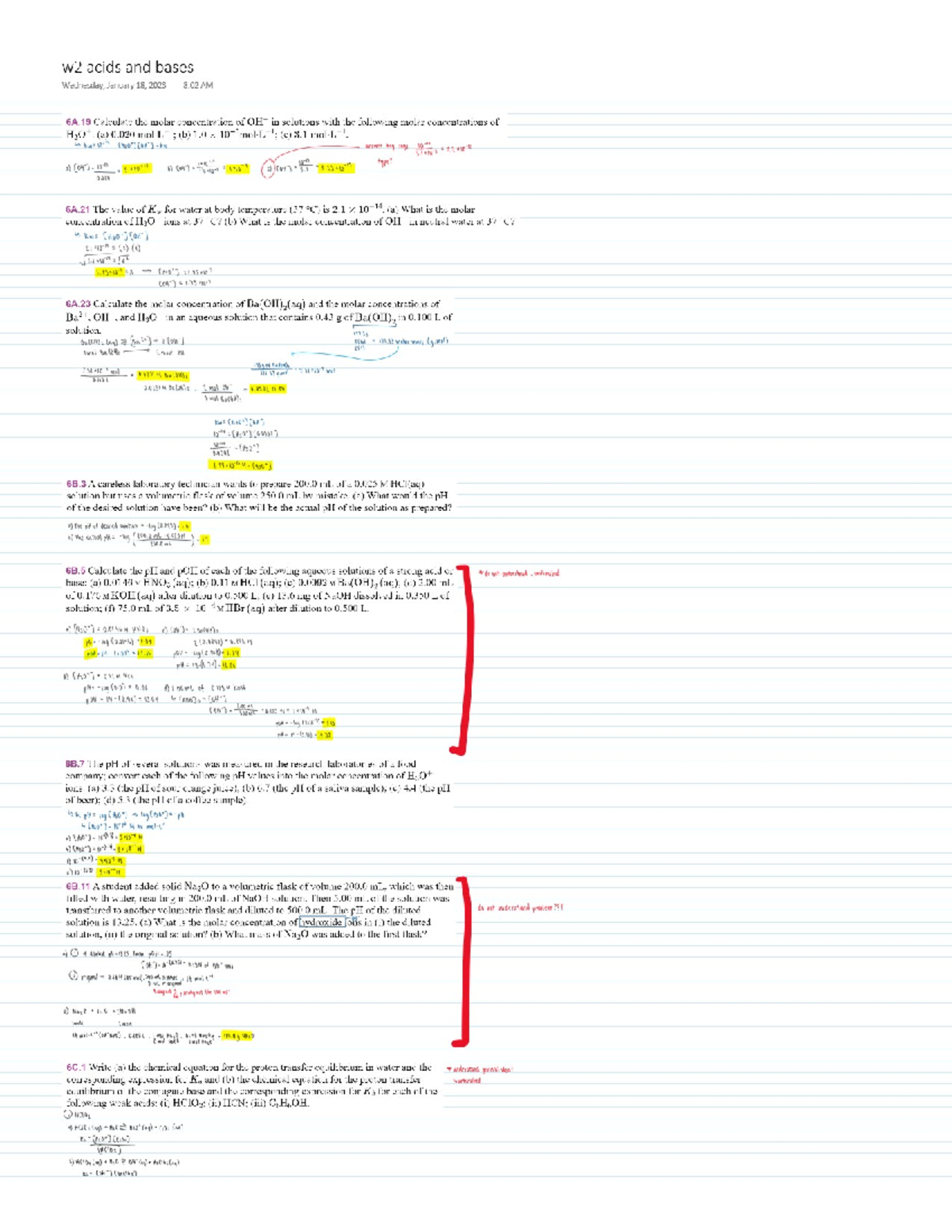 Week 2 Chem 14B Outline Problems - Chem 14B - Studocu