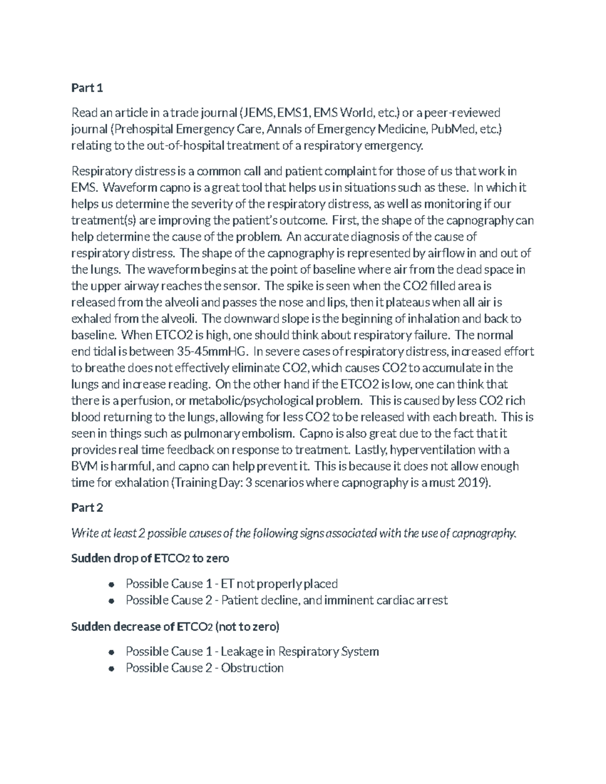 202-5 Homework PDF - Part 1 Read an article in a trade journal (JEMS ...